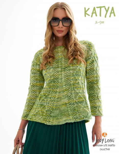 Katya Sweater Pattern By Jody Long Icon Fiber Arts 8814