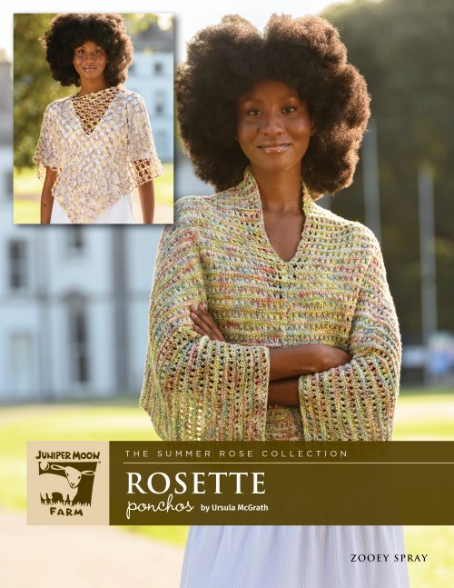 Rosette crochet/knit poncho patterns from Juniper Moon Farm – Icon ...