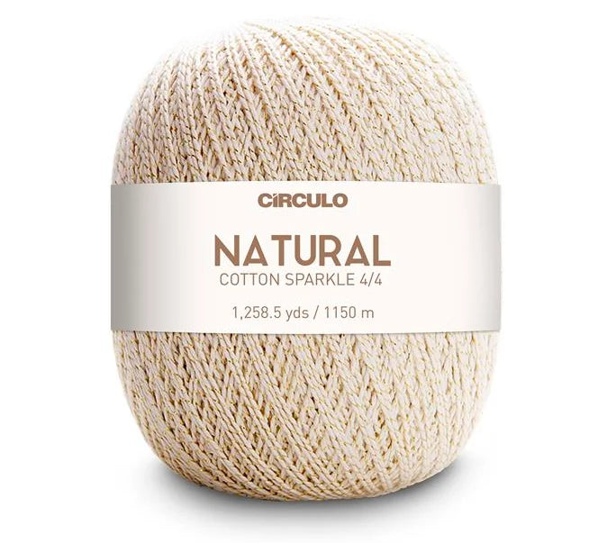 Natural Cotton Sparkle 700g Yarn Ball - 4/6 - by Circulo – Icon Fiber Arts
