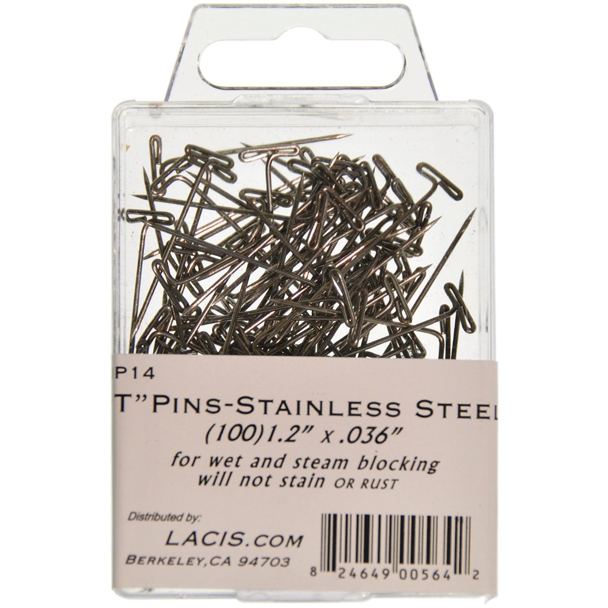 1.2" Stainless T-Pins 100/Pkg – Icon Fiber Arts