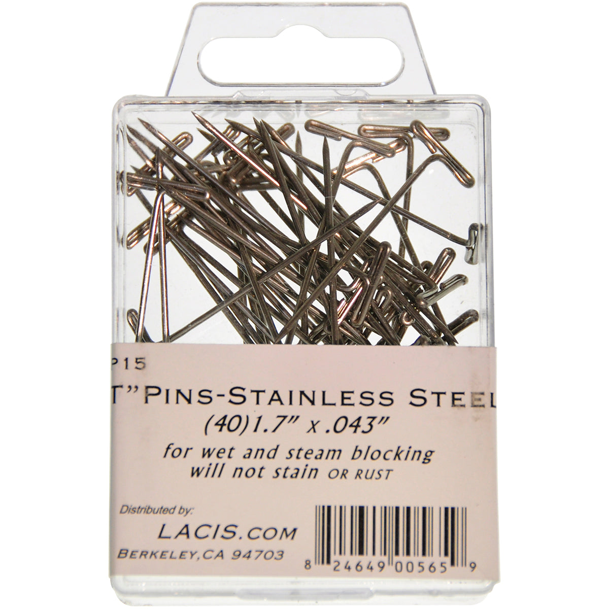 1.7" Stainless T-Pins 40/Pkg – Icon Fiber Arts
