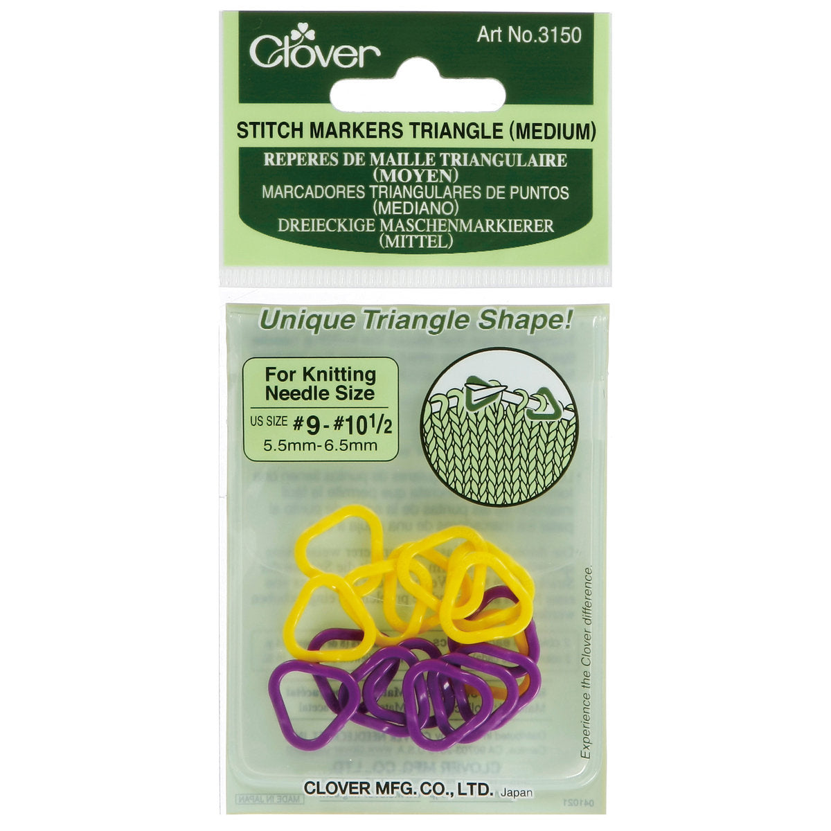 Clover Stitch Markers Triangle – Icon Fiber Arts