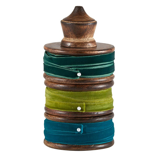 Velvet Trio Stacked Ribbon Spindle – Icon Fiber Arts