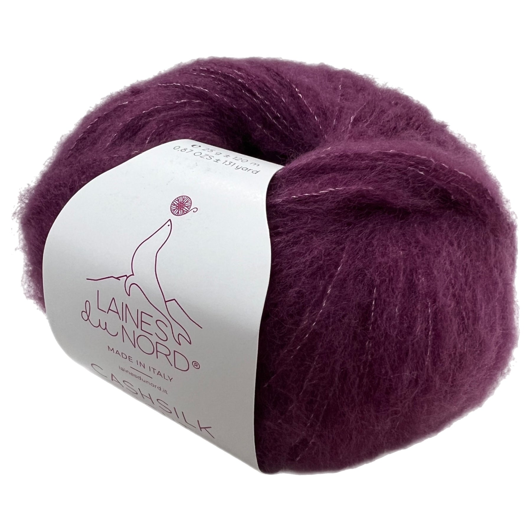 CashSilk Light Merino Wool, Silk, & Cashmere Blend Yarn by Laines du N ...