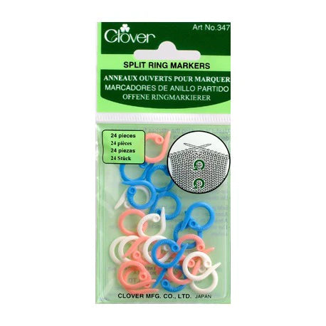 Clover Split Ring Markers 24pc – Icon Fiber Arts